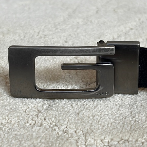 Gucci | Accessories | Only The Buckle Gucci G Logo Leather Mens ...